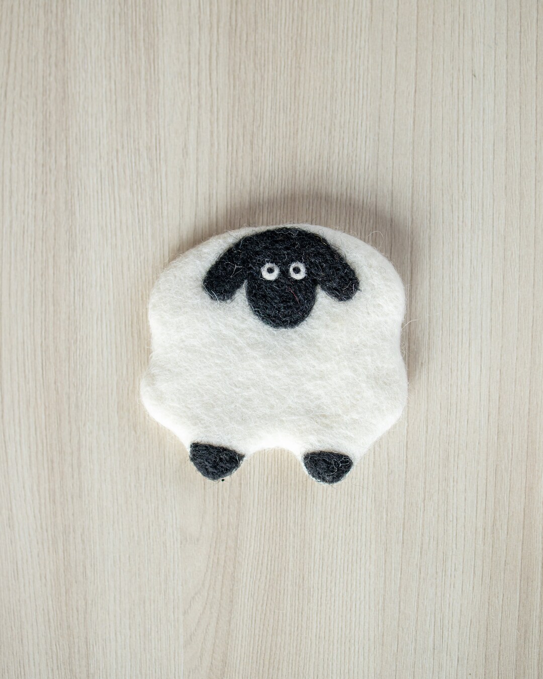 Sheep Coaster 100% Wool, Felted Coaster With Designs, Water Absorbent ...