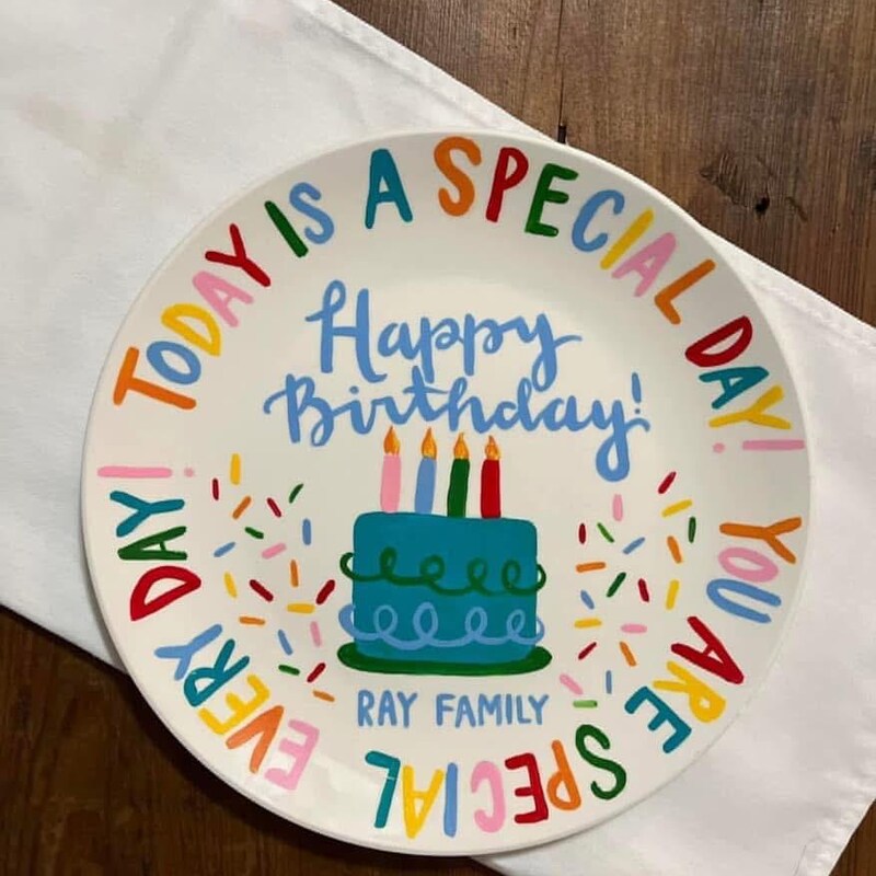 Birthday Plate - Etsy