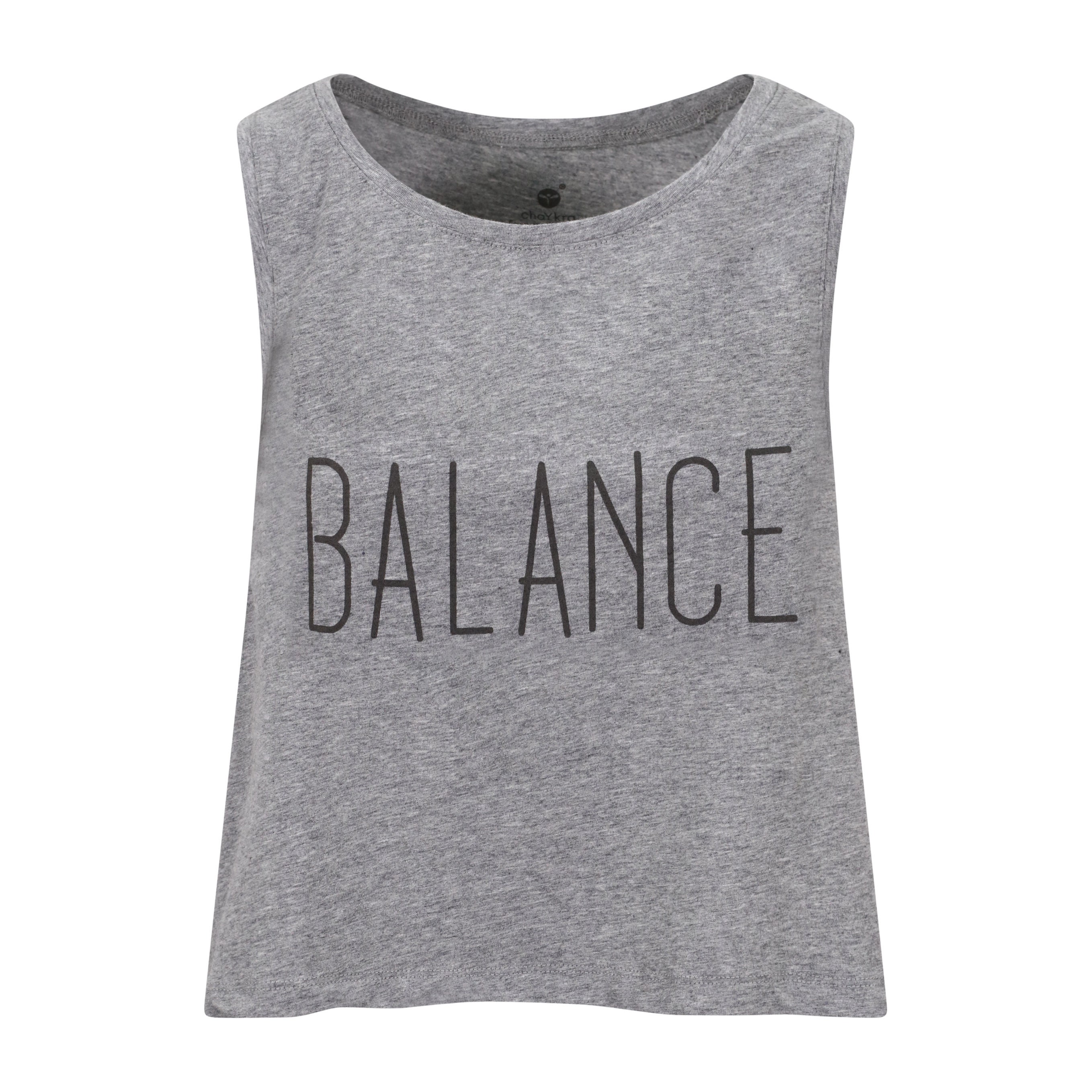 Organic Cotton Balance Crop Women's Grey Top Wellness - Etsy