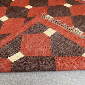 4x4, 9x9 Feet and Other Size Also Handmade Square Wool Jute Area Rug ...