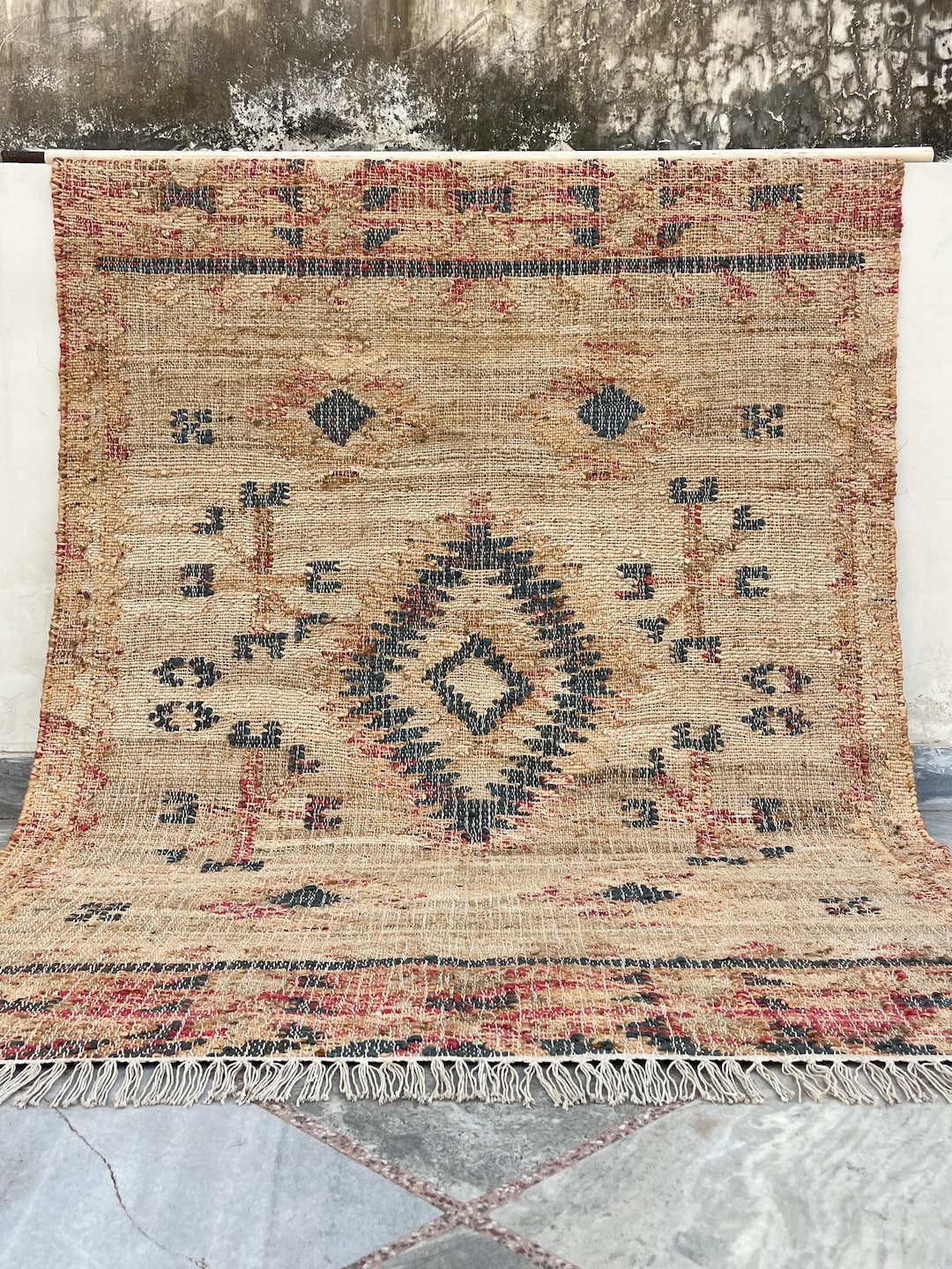 Multi Sizes Vintage Inspired Kilim Rug | Natural & Eco Friendly Hemp ...