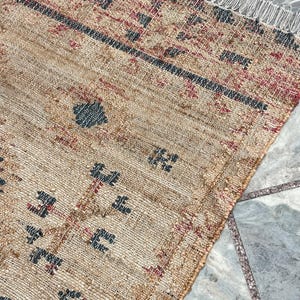 Multi Sizes Vintage Inspired Kilim Rug | Natural & Eco Friendly Hemp ...