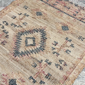 Multi Sizes Vintage Inspired Kilim Rug | Natural & Eco Friendly Hemp ...