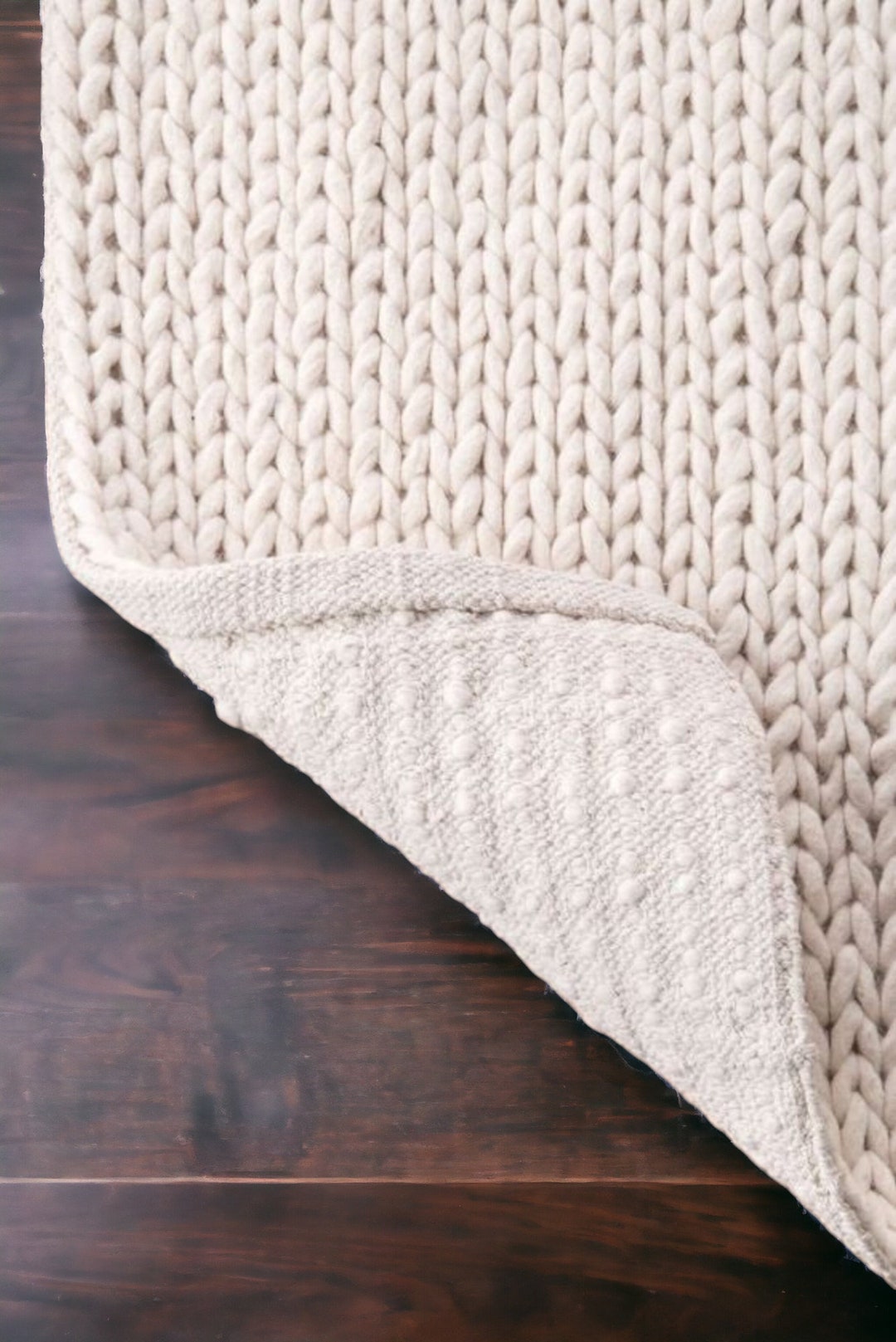 Square White / Ivory Wool Rug 4x4 5x5 6x6 8x8 9x9 10x10 Home / Floor ...