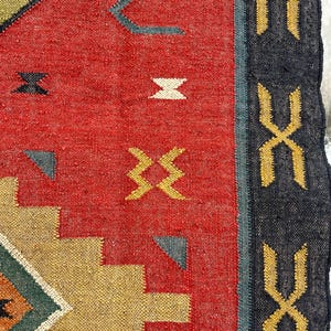Large Area Rug - Southwest Kilim, Handwoven Geometric Rug for Bedroom ...