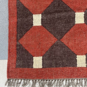 4x4, 9x9 Feet and Other Size Also Handmade Square Wool Jute Area Rug ...