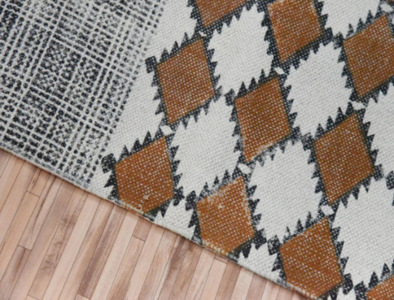 6x9 Feet Handmade Indian Rugs Block Printed Cotton Woven - Etsy