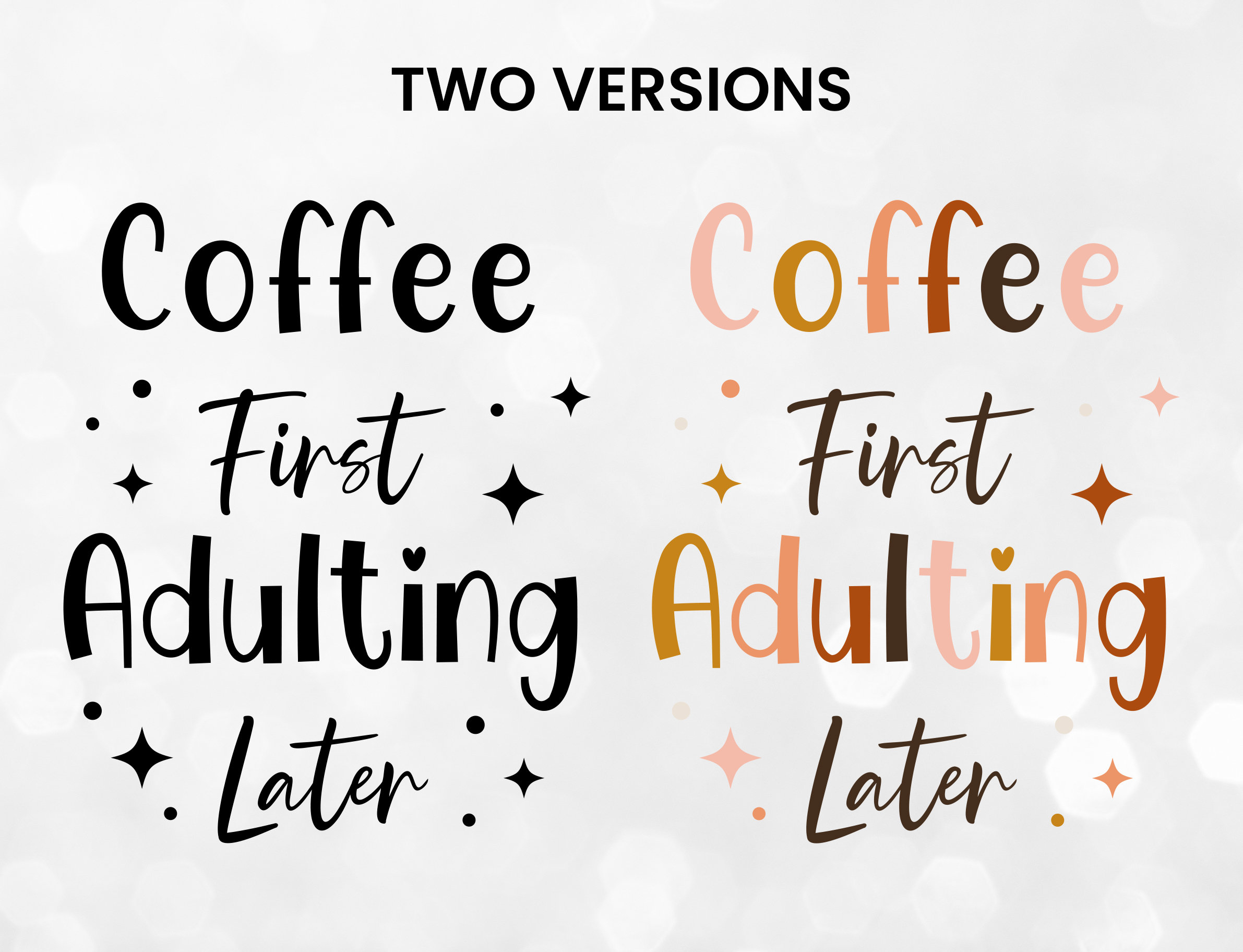 Coffee First Svg PNG Coffee Lover Svg Coffee Svg Mom Svg - Etsy
