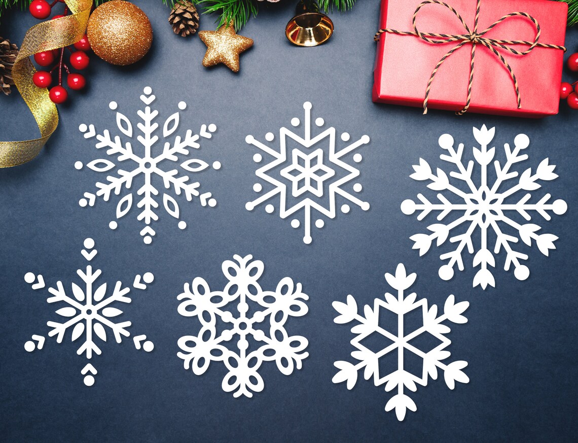 Snowflake SVG Bundle Winter Flake Svg Christmas Svg - Etsy