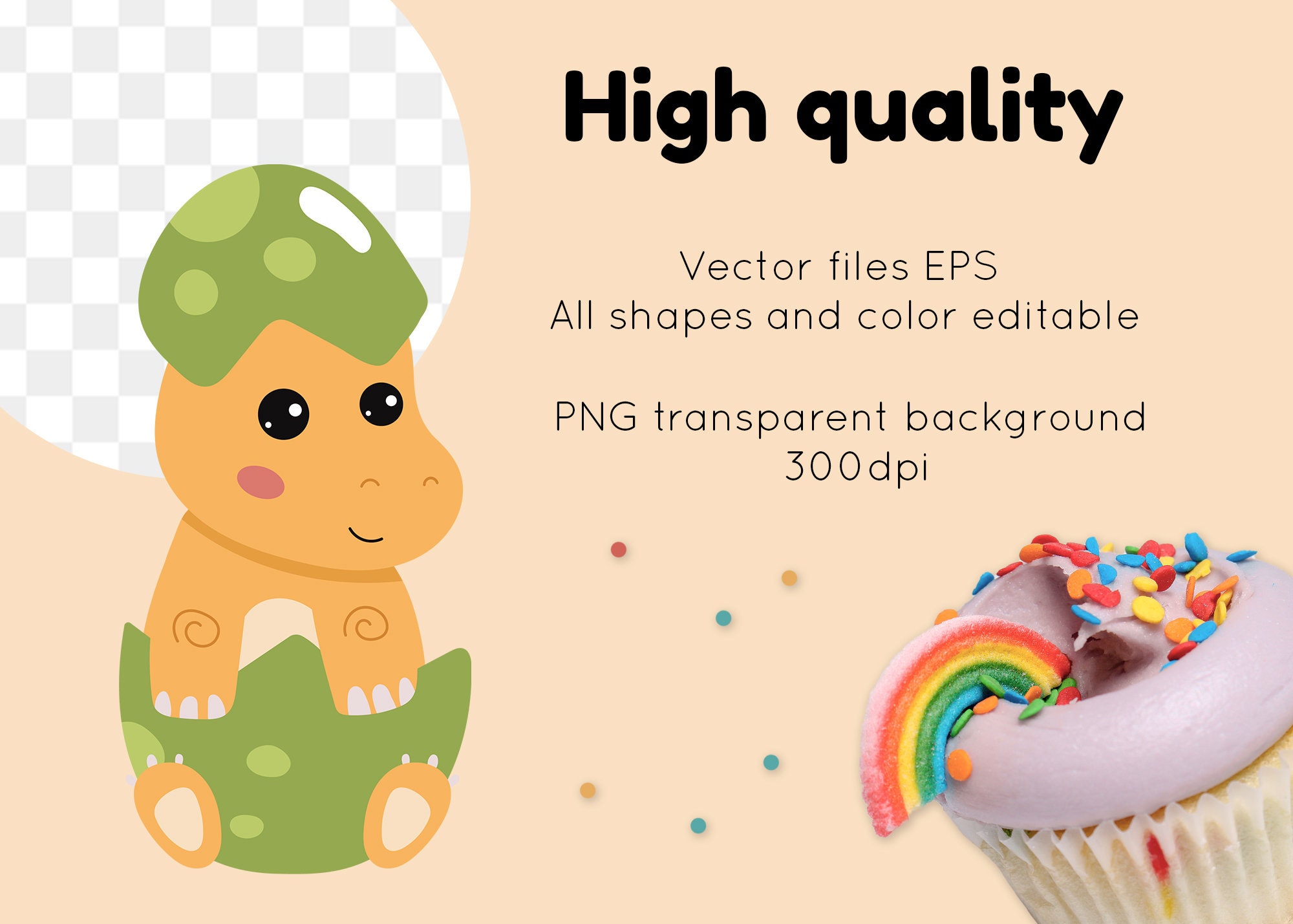 Birthday Dinosaur Clipart for Party Cute Childish Birthday | Etsy