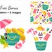 Vector Beach Travel Clipart, Beach Bag, Summer Vacation, EPS and PNG ...