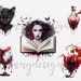 Vampire Watercolor Clipart, Vampire Princess Png, Gothic Vampire Png ...