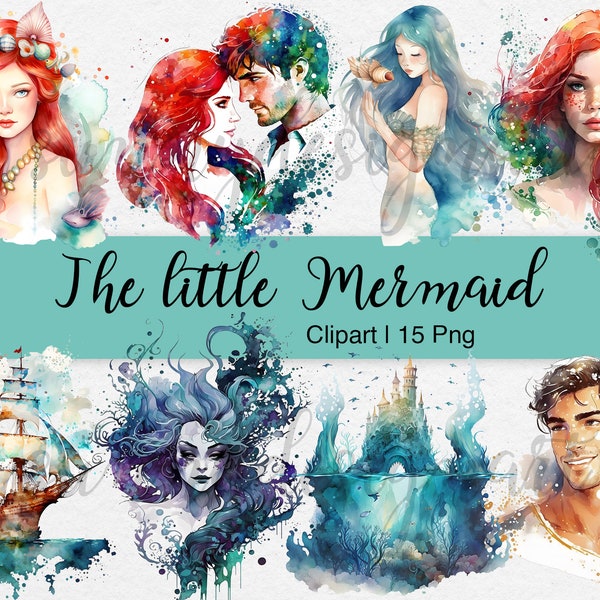 Ariel Clipart - Etsy
