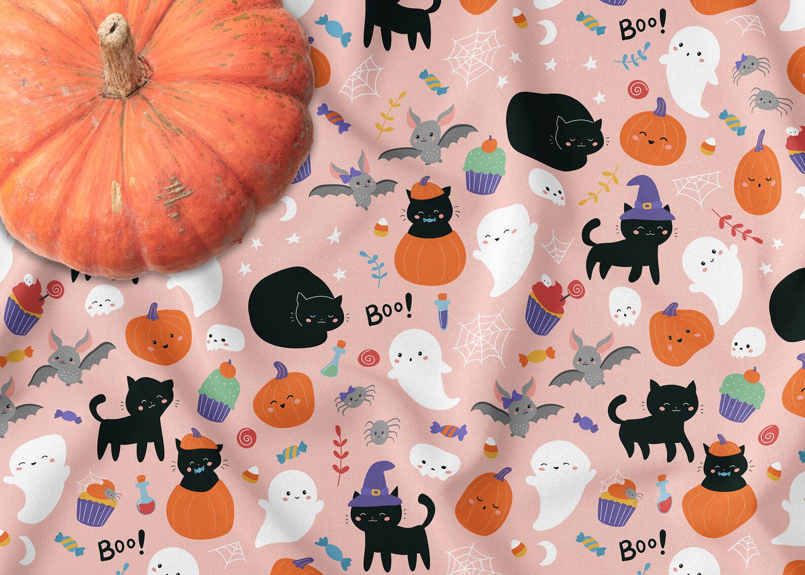 Happy Halloween Png Clipart Set Halloween Digital Papers | Etsy