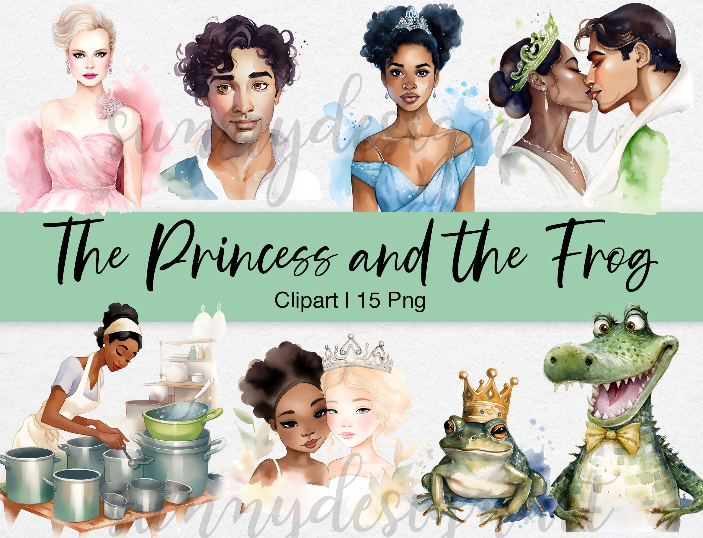 Princess And The Frog Png Princess Tiana Clipart Tiana Etsy