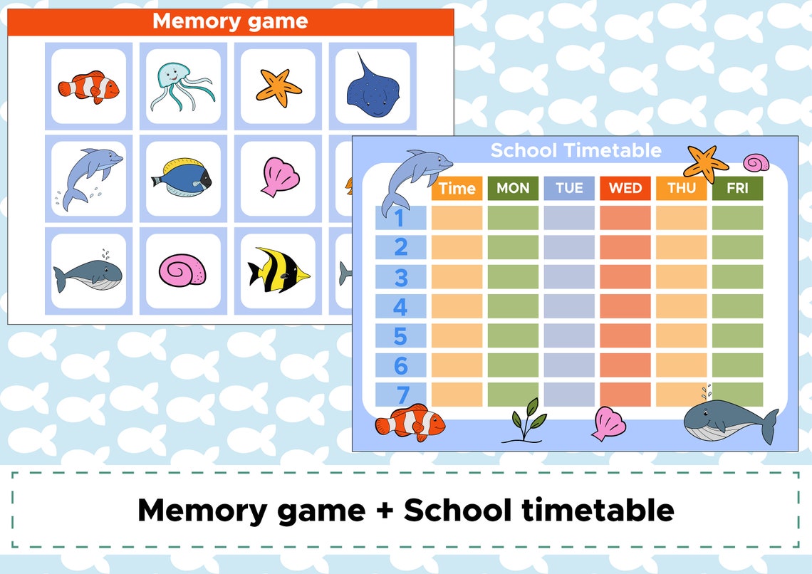 Ocean and Sea Printable Game Pack Educational Printable - Etsy