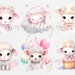 Cute Lambs Clipart, Watercolor Lamb Clipart, Baby Sheep Clipart, Baby ...