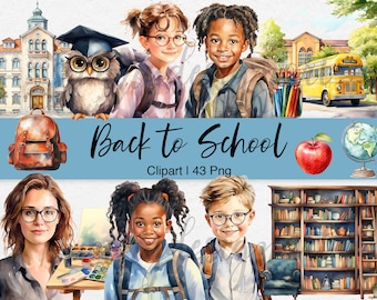 Cute Watercolor Afro Kid Girl Students Clipart PNG, Clip Art, Students ...