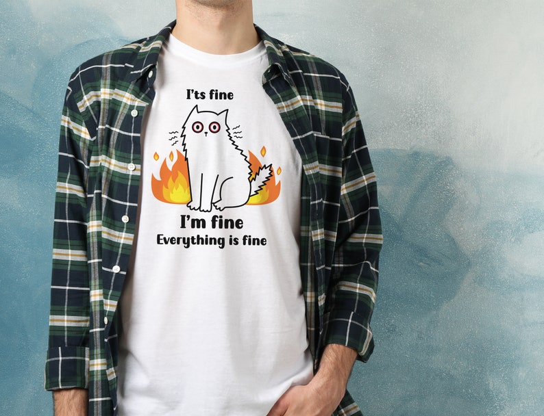 It's Fine I'm Fine Everything is Fine SVG Bundle - Etsy