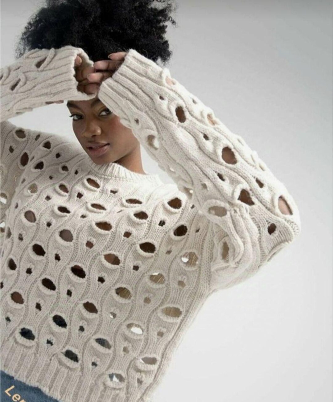 Alpaca Sweater Baby Alpaca Sweater With Holes Alpaca Pullover White Sweater - Etsy