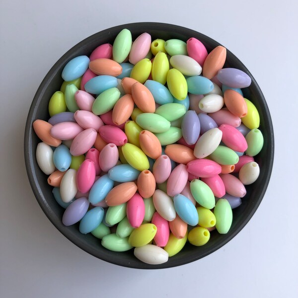 Oval Plastic Beads - Etsy