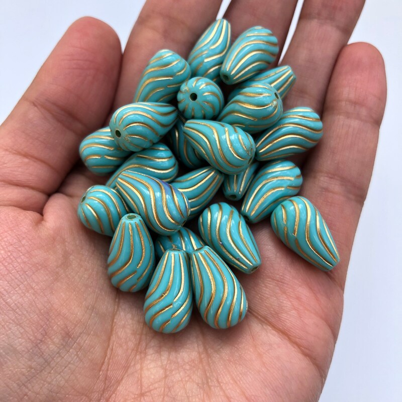 Tear Drop Beads - Etsy