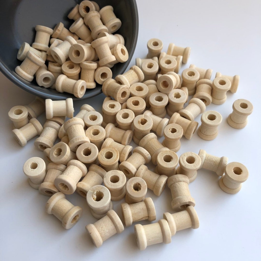 Wooden Column Beads, Unpainted Natural 17x12mm Tube Wood Beads ...