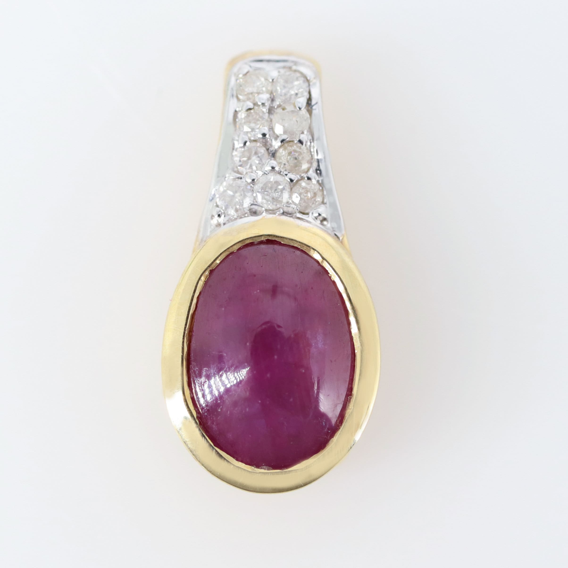 Star Ruby Necklace, 14k Solid Gold Star Ruby Pendant for Women, Ruby ...