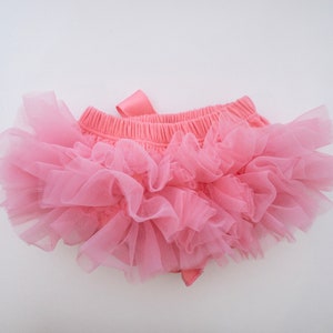 Pink Coral Tutu Bloomer Front and Back Ruffled Bloomer - Etsy