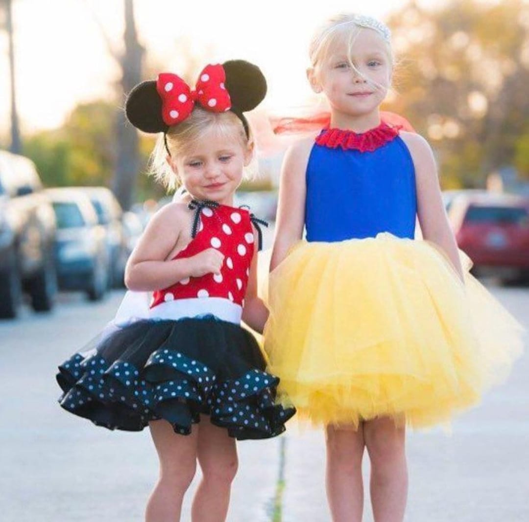 Red Minnie Mouse Inspired Toddler Halloween Costume Dress Red or Pink ...