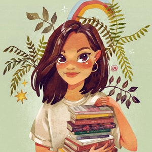 Hand Drawn Portrait, Custom Personalized Gift, Unique Present, Cute ...