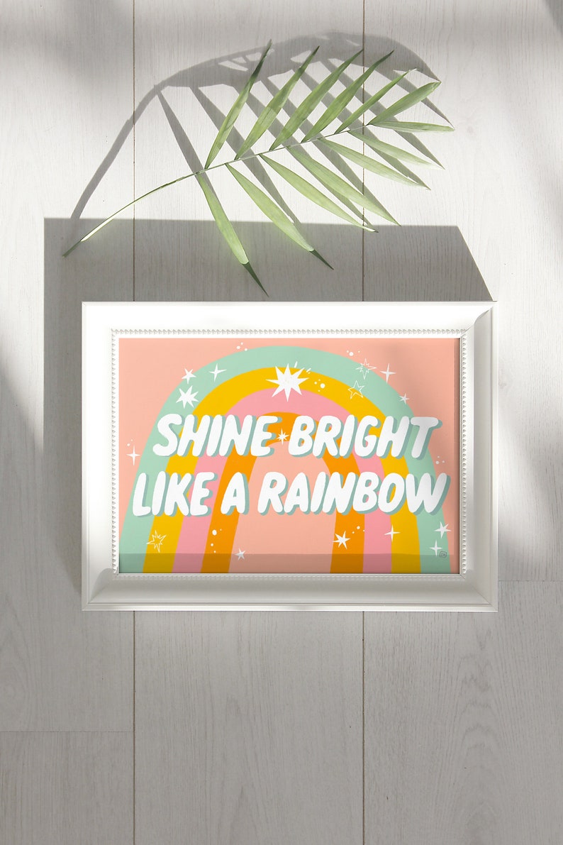 Shine Bright Poster or Card Printable Digital File Art | Etsy