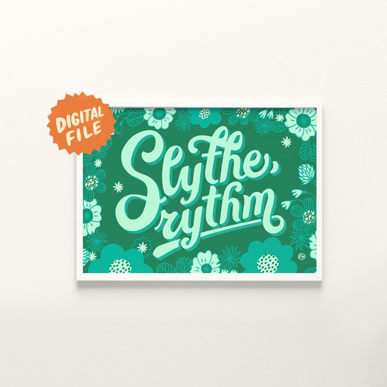 Slythe-rythm Poster or Card Printable Digital File House - Etsy