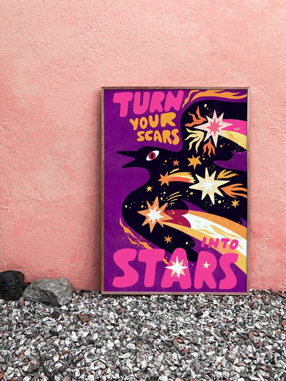 Turn Your Scars Into Stars Poster or Card Printable - Etsy