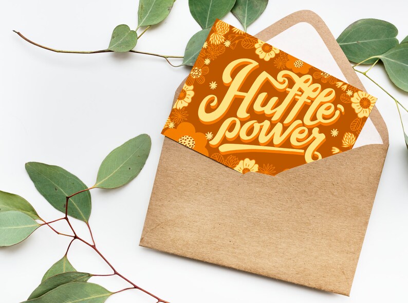 Huffle-power Poster or Card Printable Digital File House - Etsy