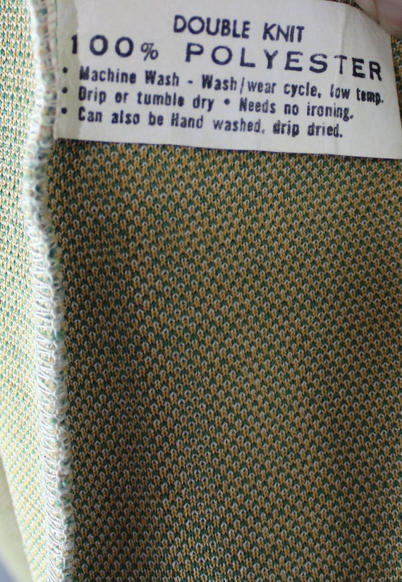 Vintage 1970's Double Knit Polyester Top - Gem