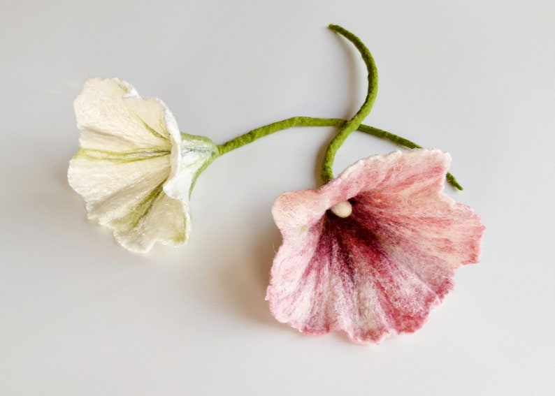 Edle Deko Blume gefilzt Filzblüte Filz Blumen Filz Blüten - Etsy.de
