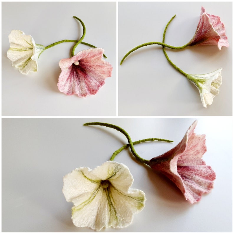 Edle Deko Blume gefilzt Filzblüte Filz Blumen Filz Blüten - Etsy.de