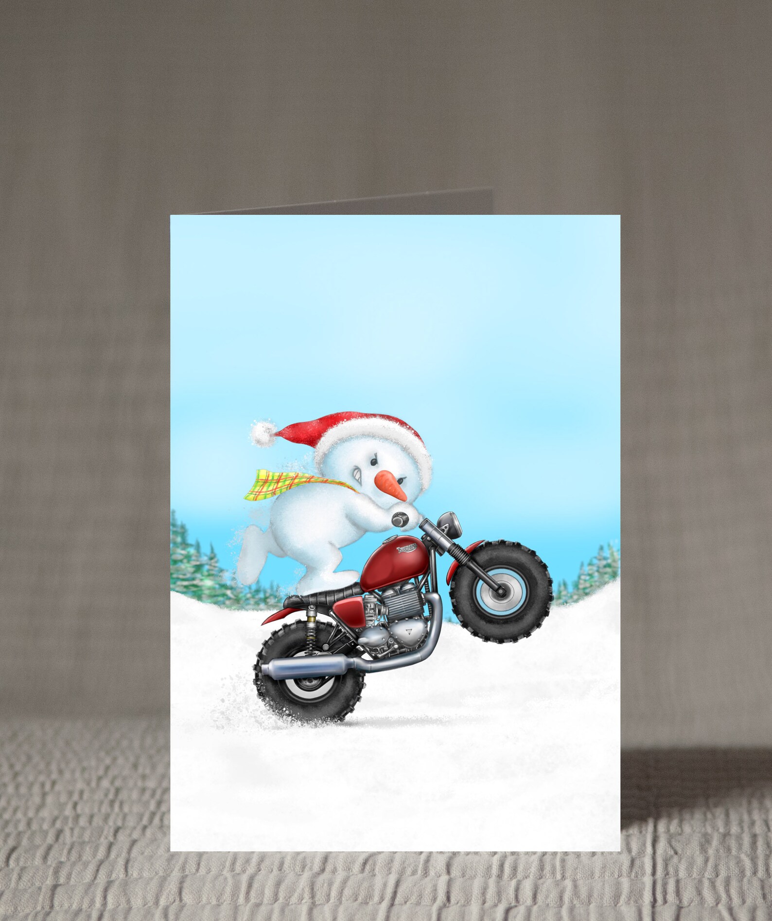 Personalised Christmas / Holidays Motorcycle Biker Card - Dirt Bike ...
