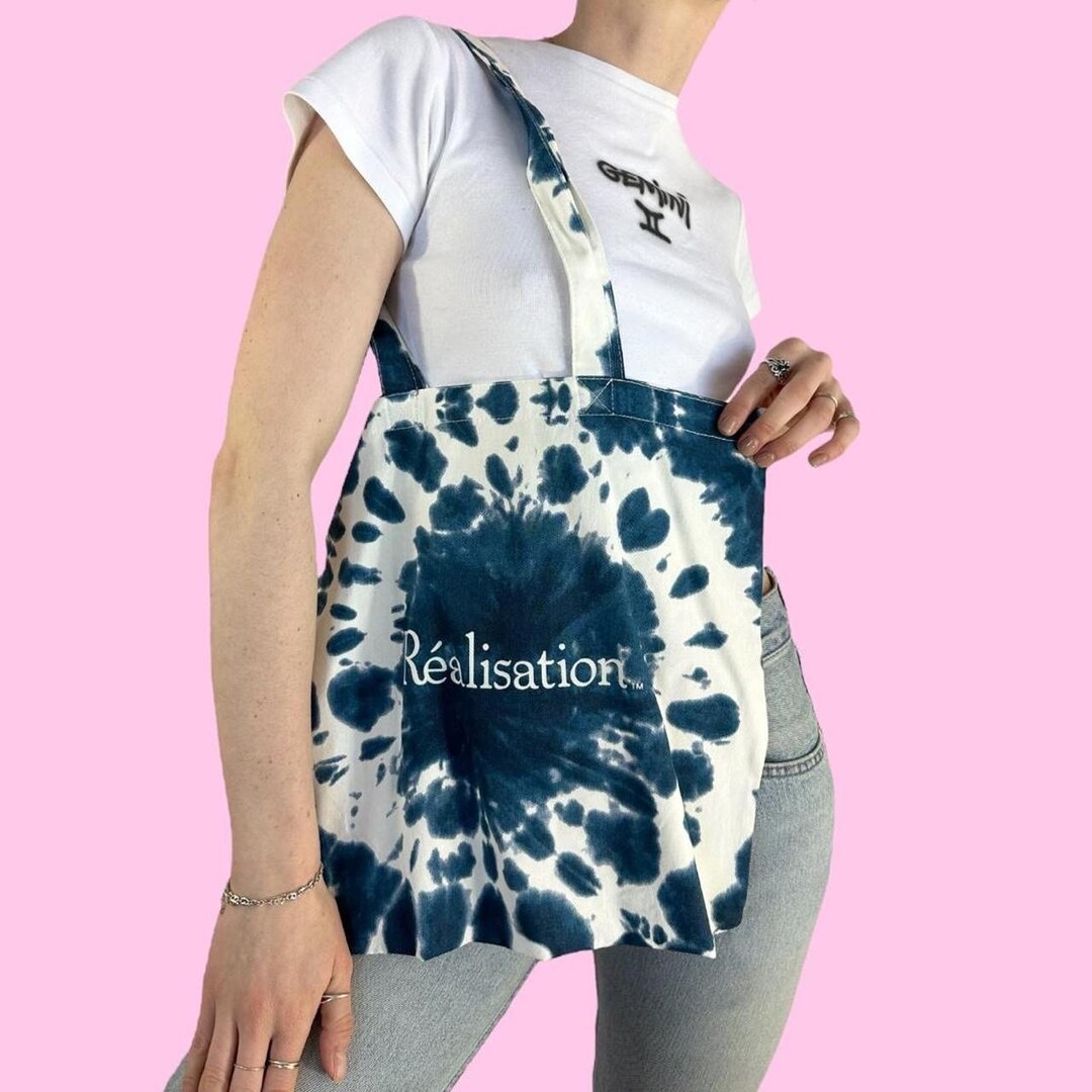 Realisation Par Blue Tie Dye Tote Bag - Etsy
