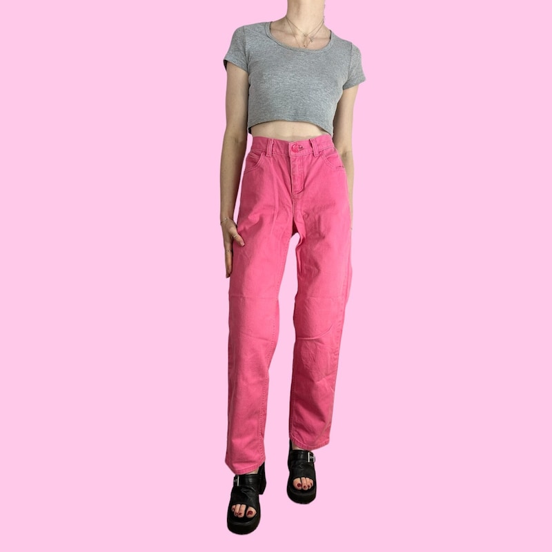 Pink Jeans - Etsy