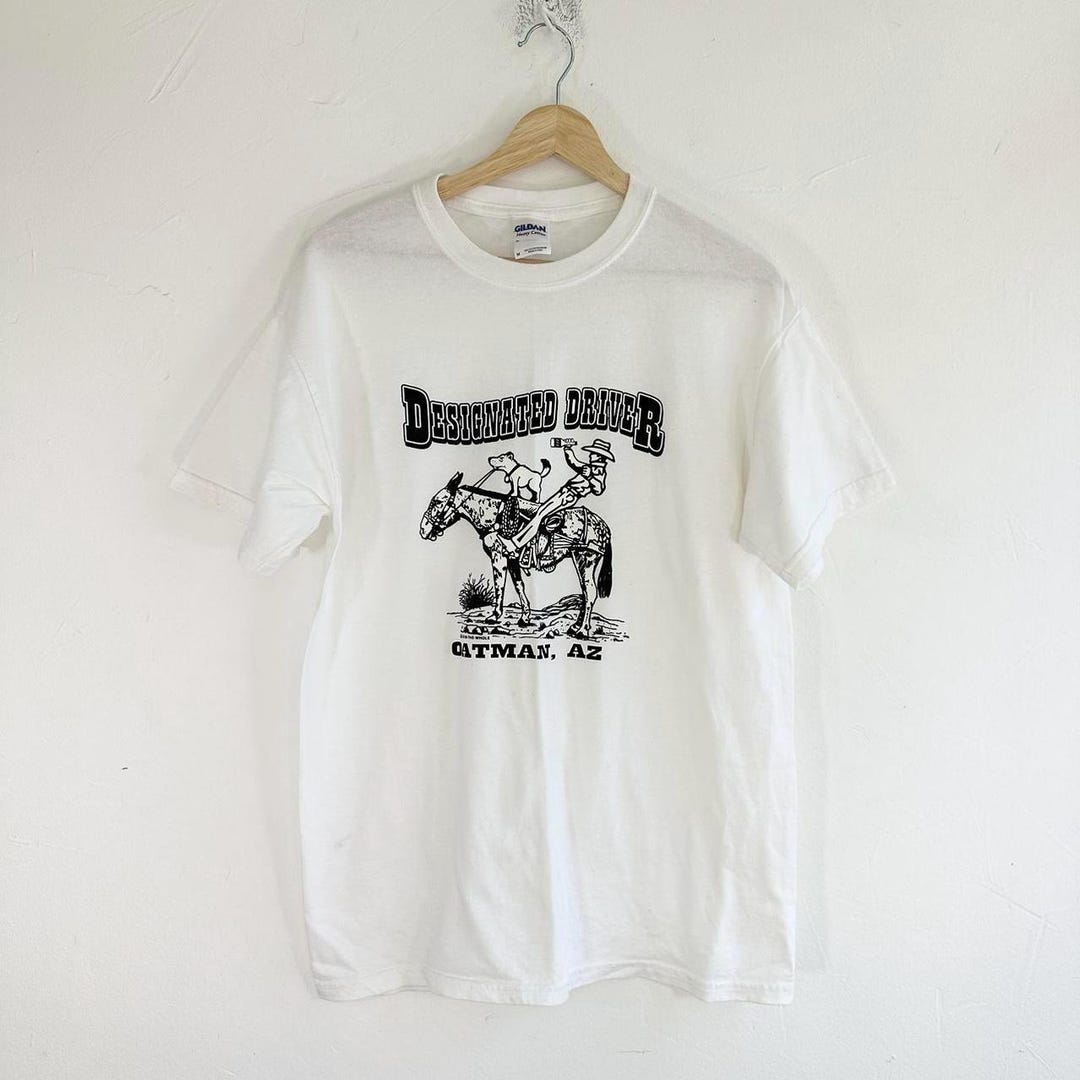Y2K Dog Cowboy “designated Driver” Oatman Arizona Tourist T-shirt Size ...