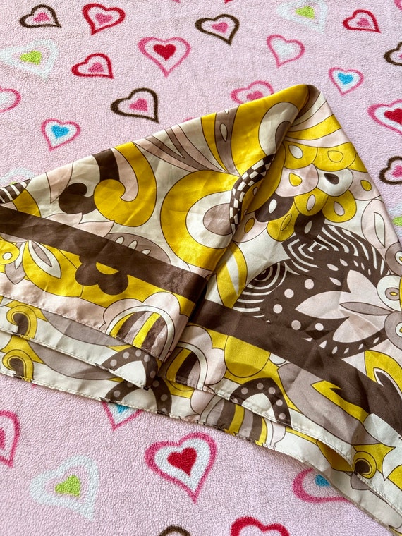 Vintage Floral Bandana Kerchief Scarf - Gem