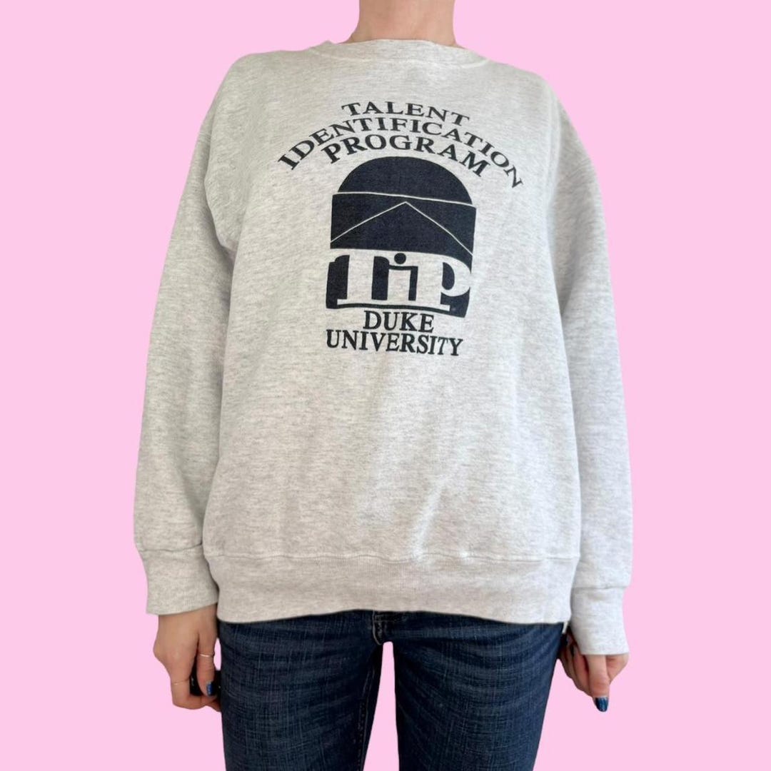 Vintage Duke University Talent Identification Program Sweatshirt Size ...