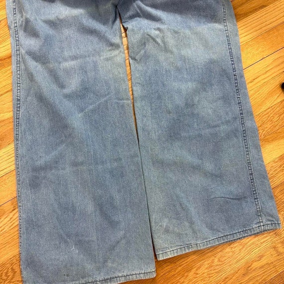 Vintage 70s Faded Wide Bell Bottom Leg Jeans W31 - Gem