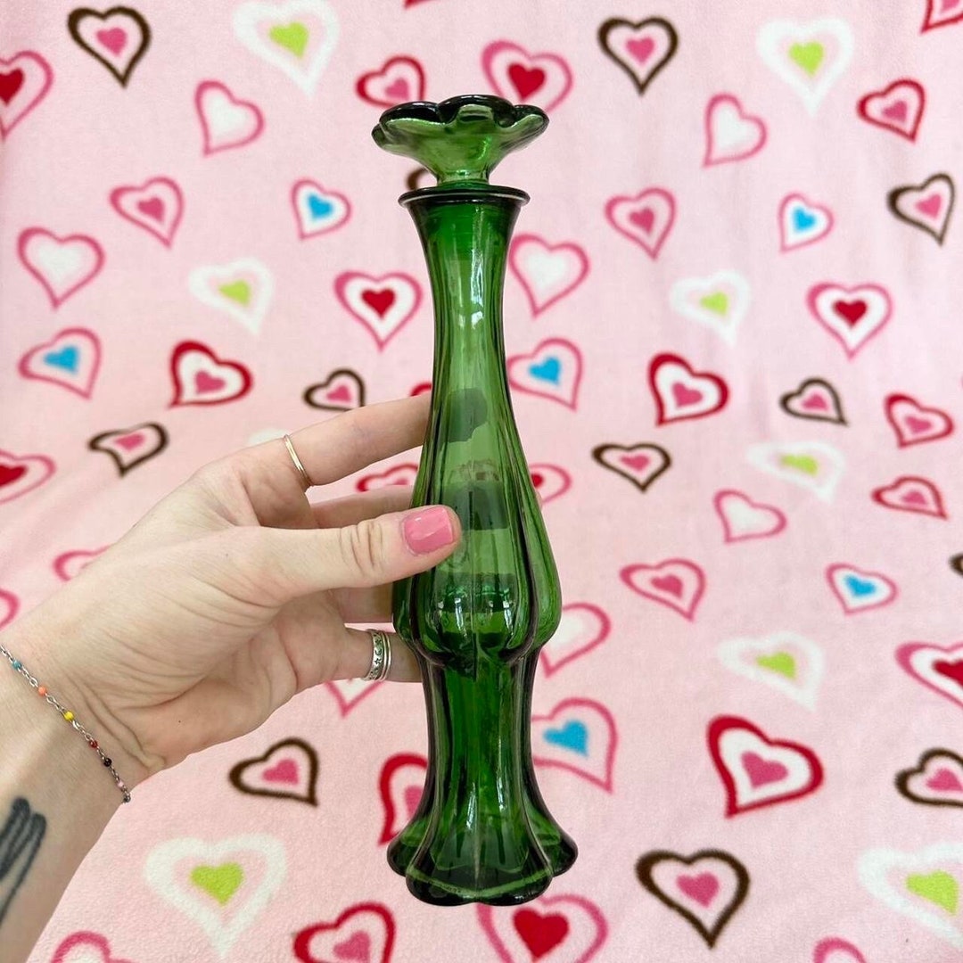 Vintage Avon Emerald Green Bud Vase - Etsy