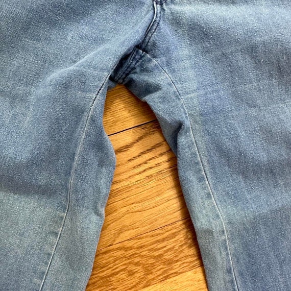 Vintage 70s Faded Wide Bell Bottom Leg Jeans W31 - Gem