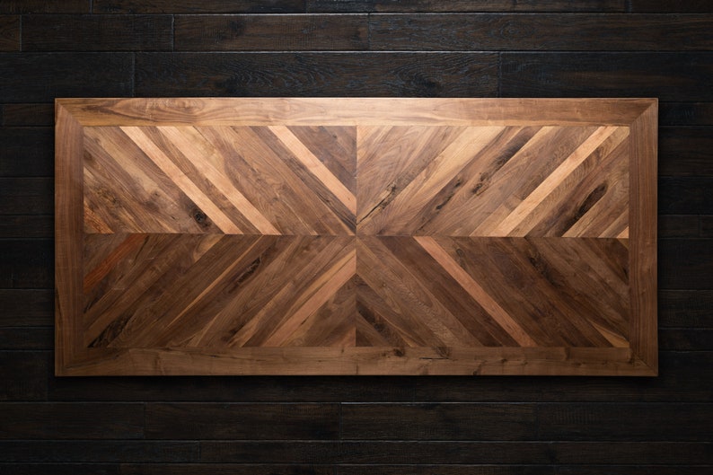 Walnut Mirrored Chevron - Etsy