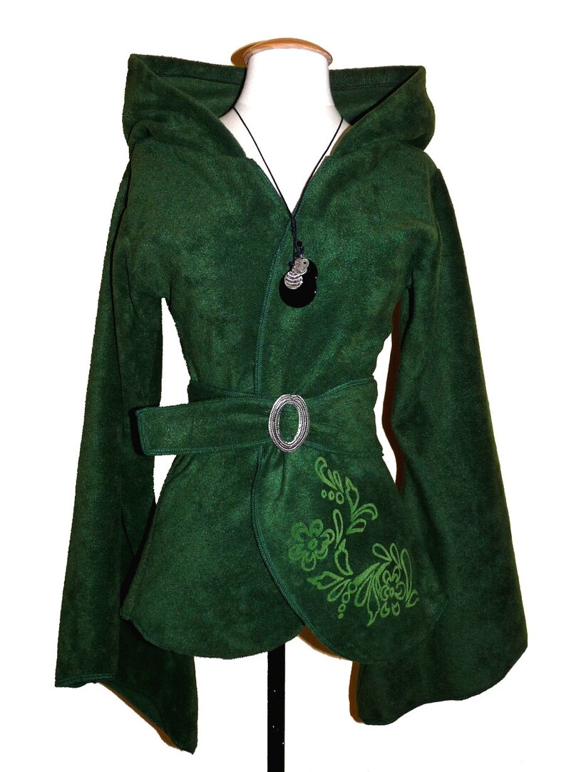 Forest Spirits Fairies Elves Jacket With Pointed Hood | Etsy