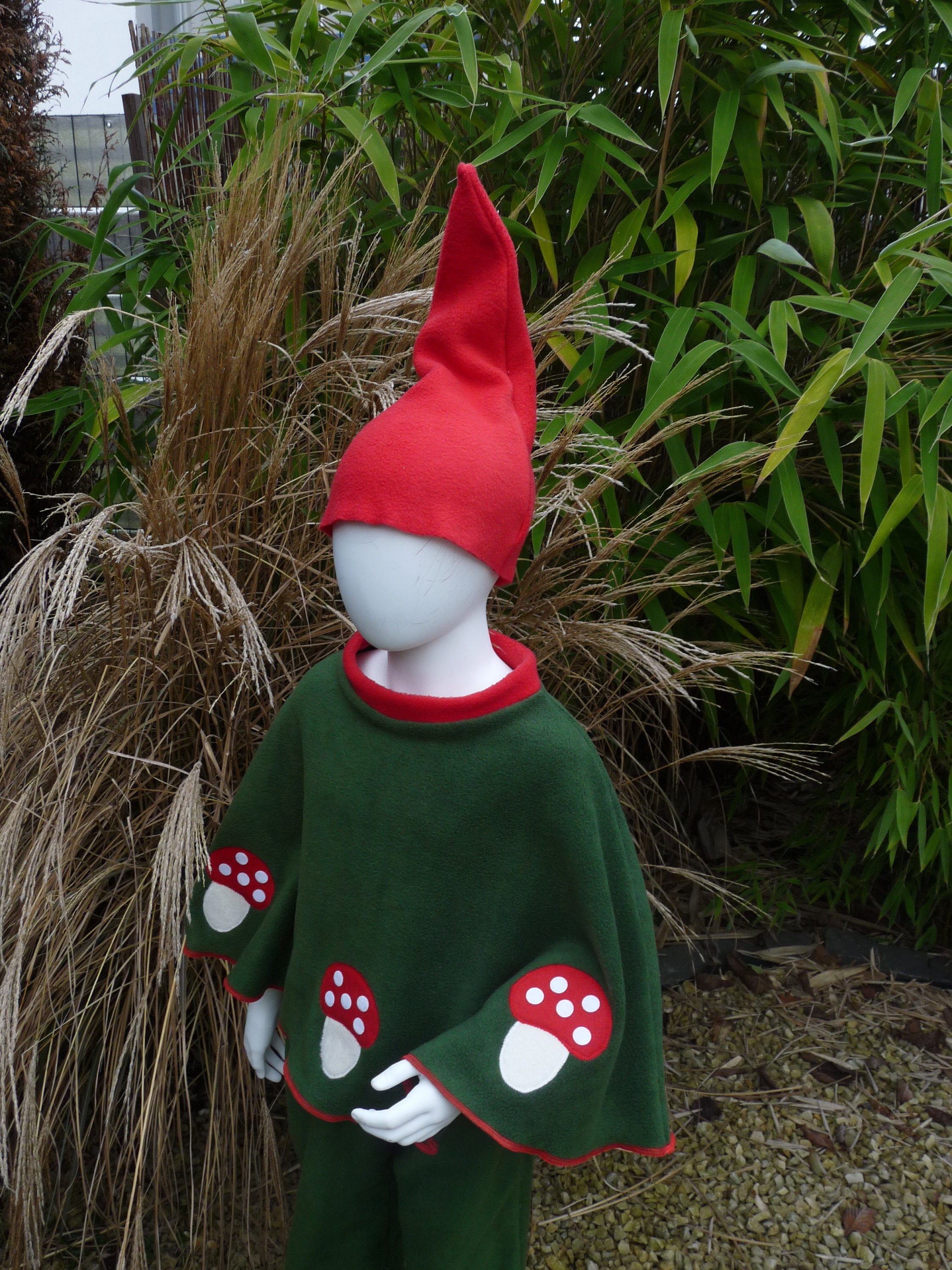 Retro Dwarf Costume Dwarf Cape Gnome Costume Christmas Gnome Dwarf Hat ...